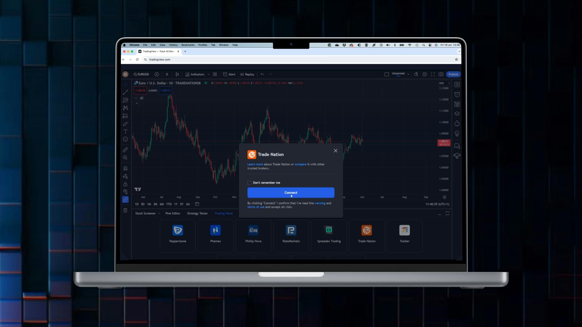 TradingView Forex Broker — Trading Platform